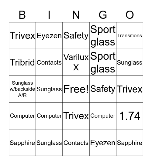 As the Lens Turns Bingo Card