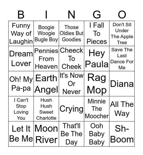 Legends Vol. 1 Bingo Card