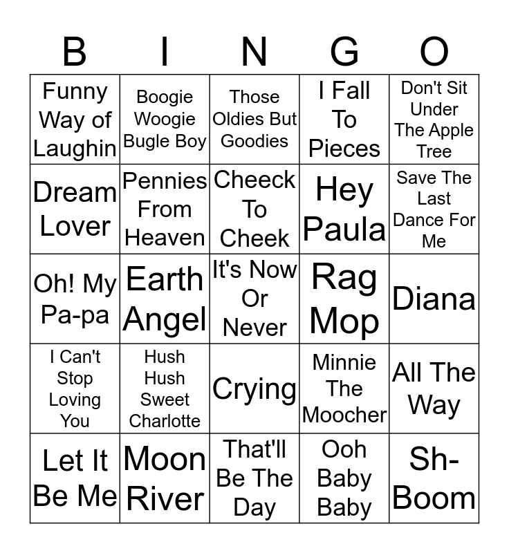 Legends Vol. 1 Bingo Card