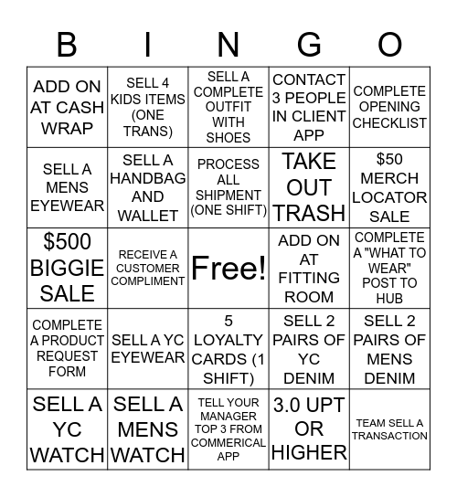 Bingo Card
