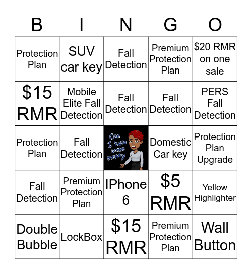 February 15th Power Hour Bingo Card