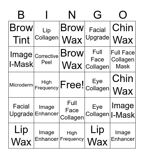 Add On Bingo! Bingo Card