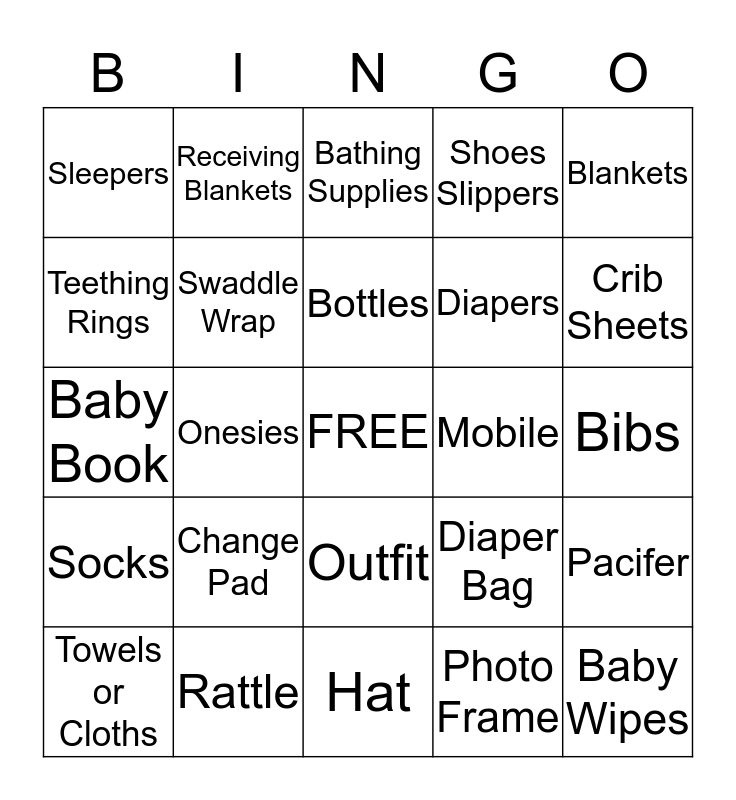 IT'S A BOY Bingo Card
