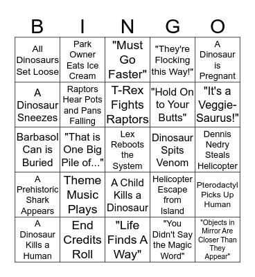 Dinosaur Bingo Cards on Bingo Baker
