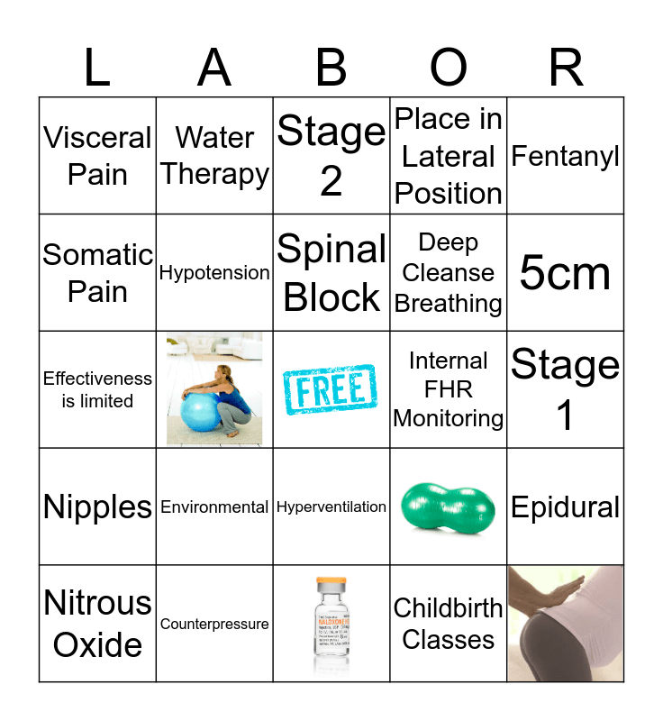 PAIN MANAGEMENT Bingo Card