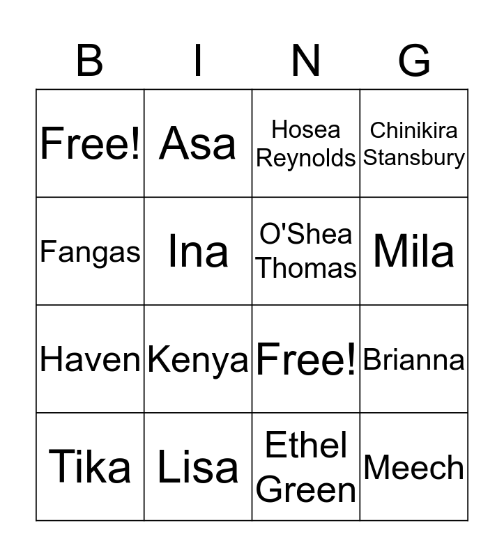 Preaching Lies Bingo Card