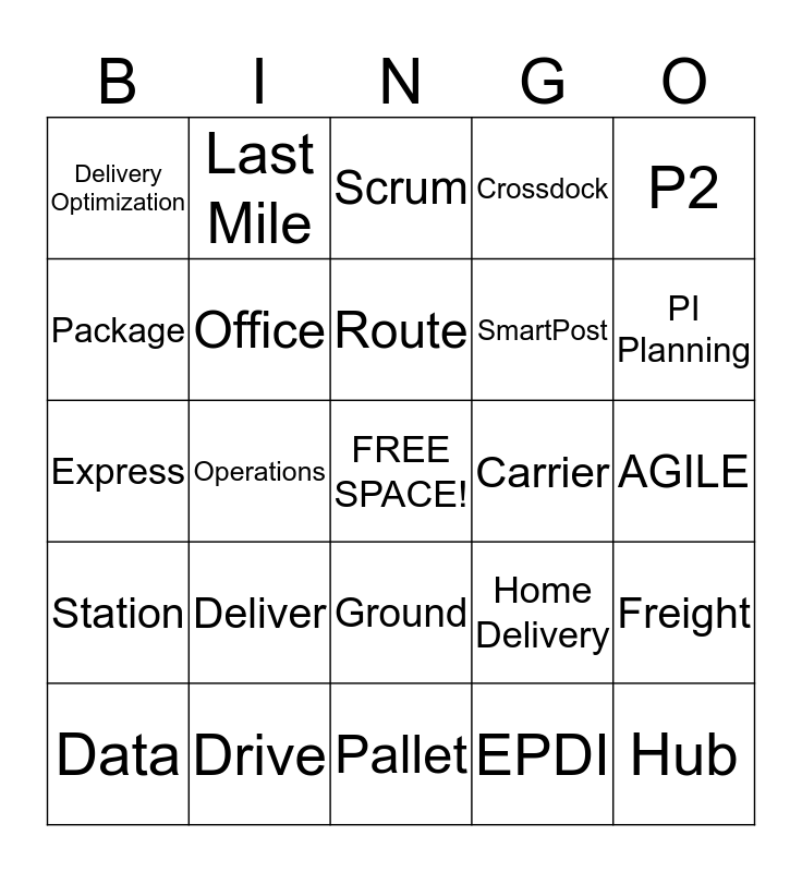 FedEx Purple Promise Week Bingo! Bingo Card