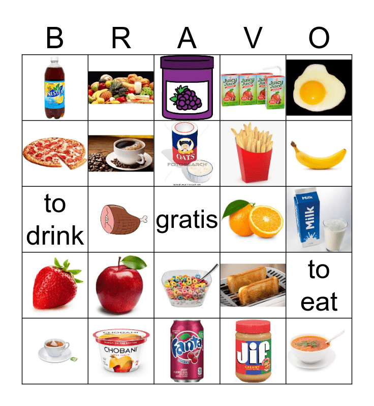 Realidades 3A Bingo Card