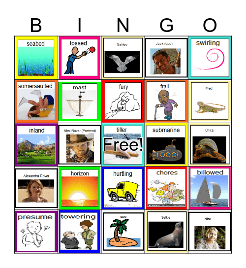 Vocabulary Bingo Card