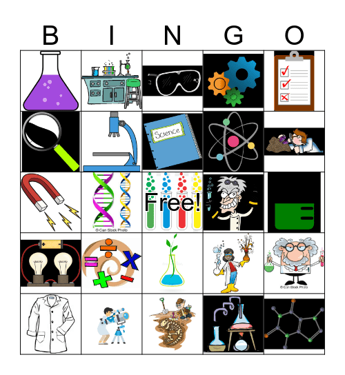 SCIENCE Bingo Card