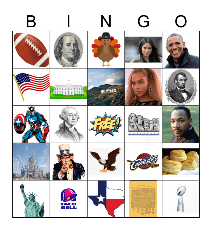 STAR SPANGLED BINGO Card