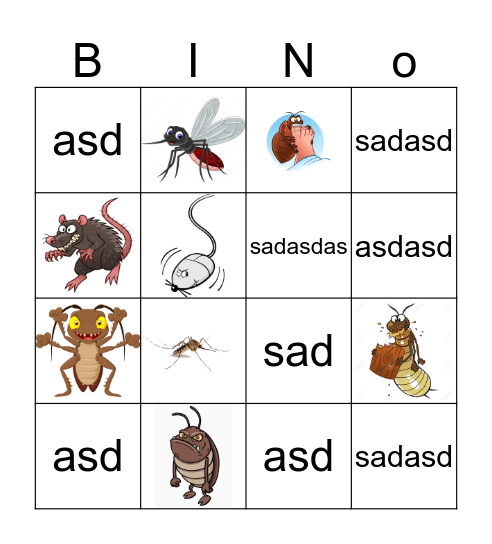 BINGO PEST Bingo Card