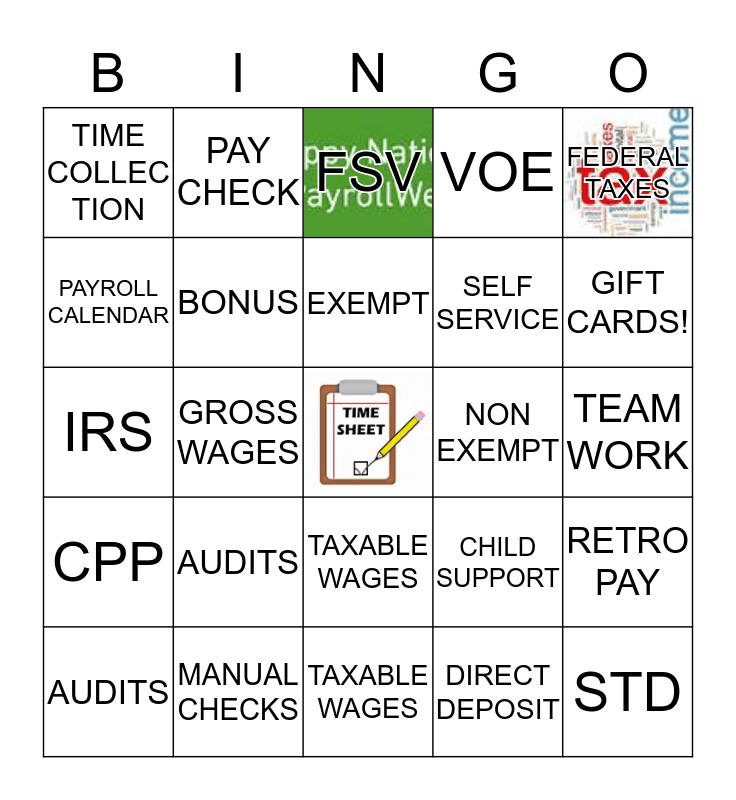 FRIDAY BINGO Card