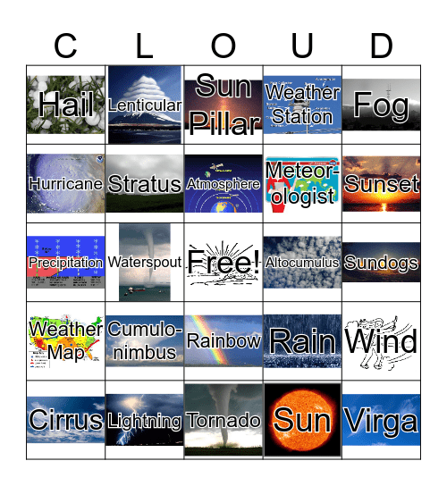 Meteorology Bingo Card