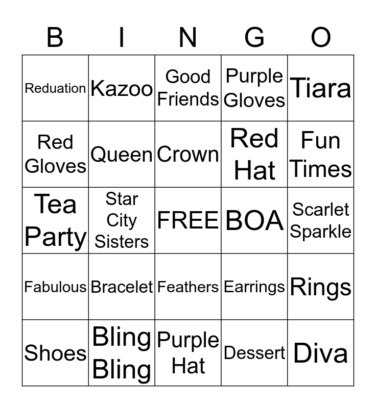 Red Hat Bingo Card