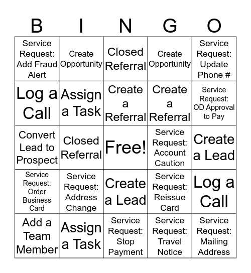 InSight Bingo! Bingo Card