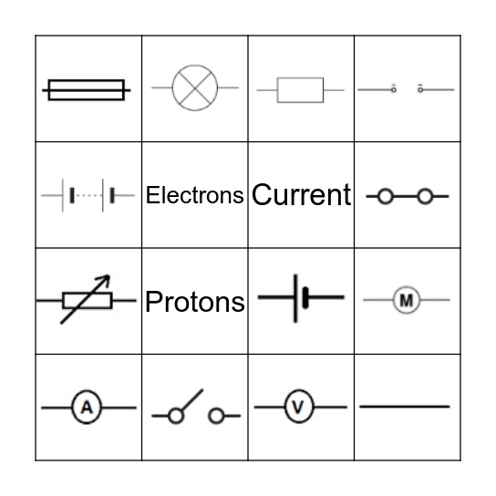 Electrical Symbols Bingo Card