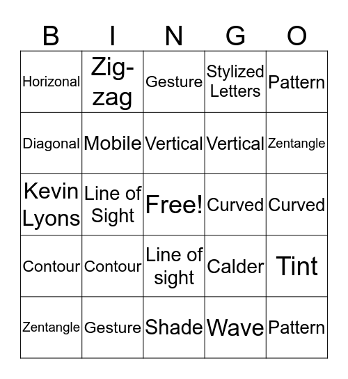 LINE bingo Card