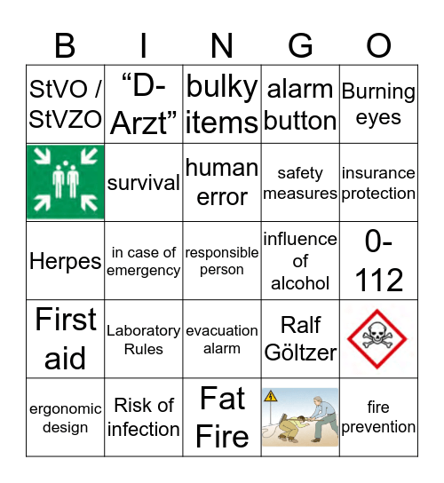 Security & Safety Bingo 2018 Bingo Card