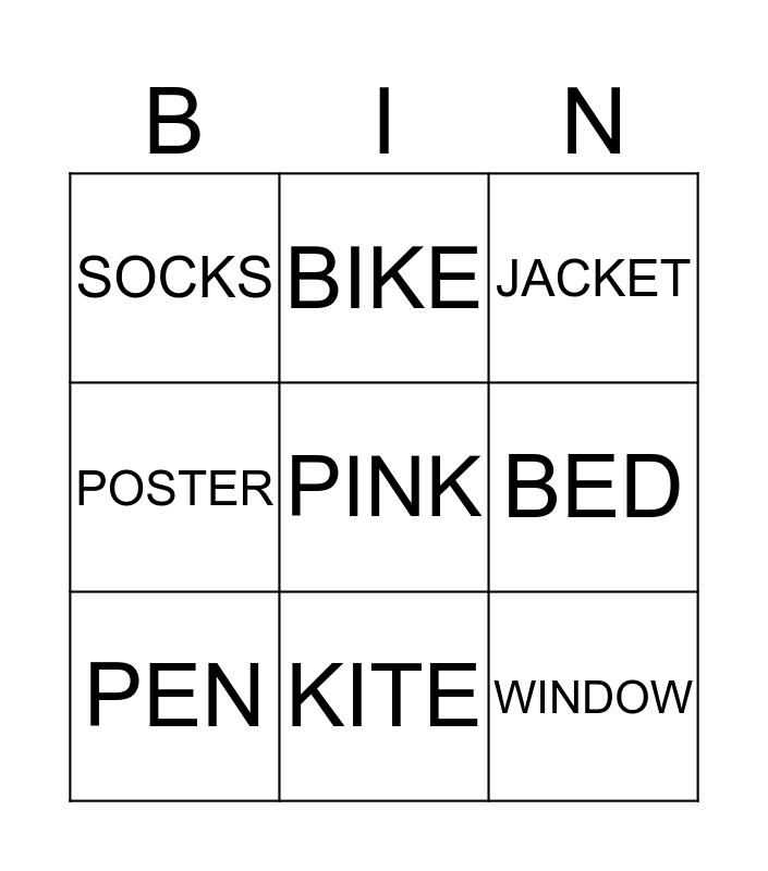 FIRST STEPS Bingo Card