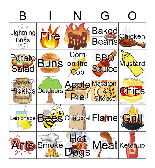 EBF Holiday BBQ BINGO! Bingo Card