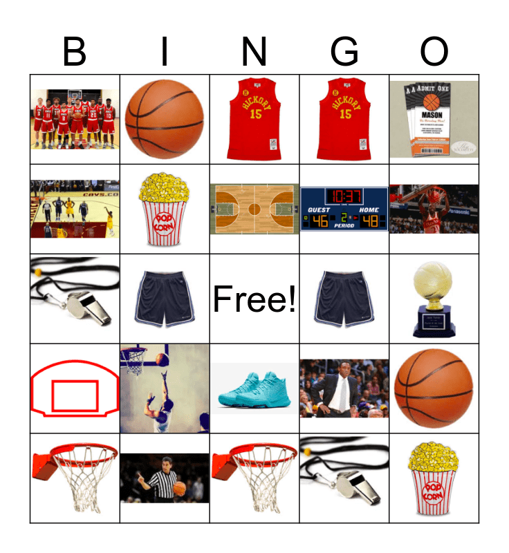 BASKETBALL Bingo Card