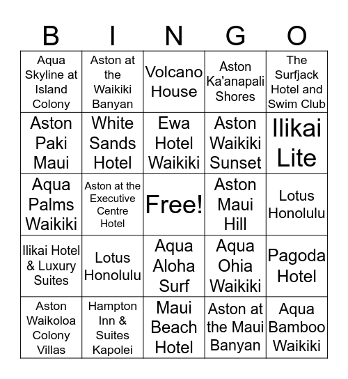 Advantage BINGO Bonanza!!!! Bingo Card