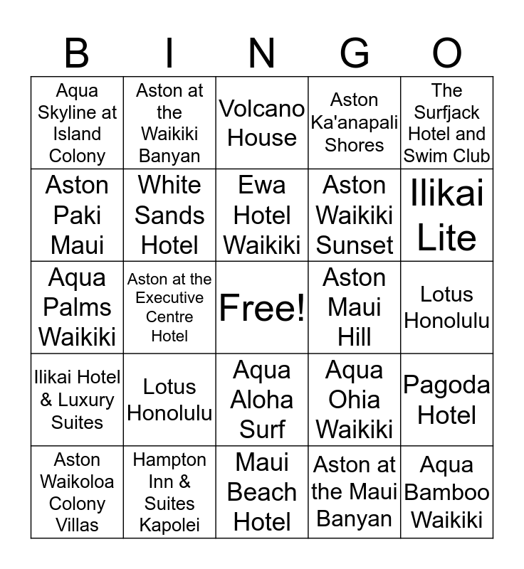 Advantage BINGO Bonanza!!!! Bingo Card