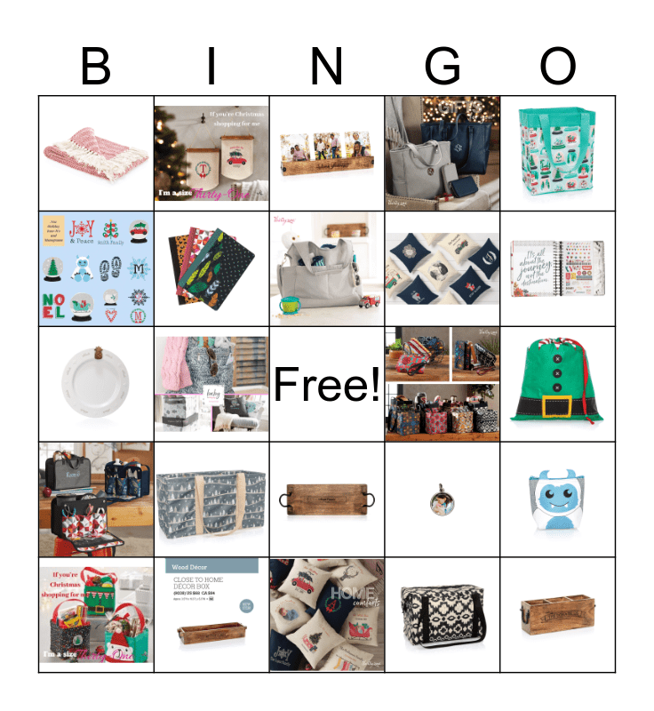Holiday Gift Guide Bingo Card
