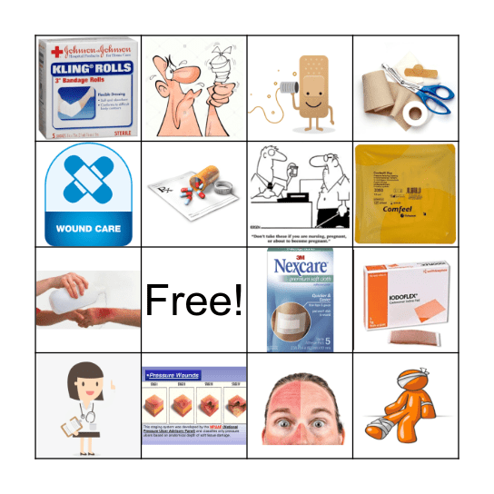 Wound Care Bingo Card