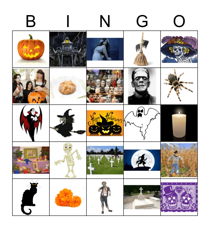 Halloween Bingo Card