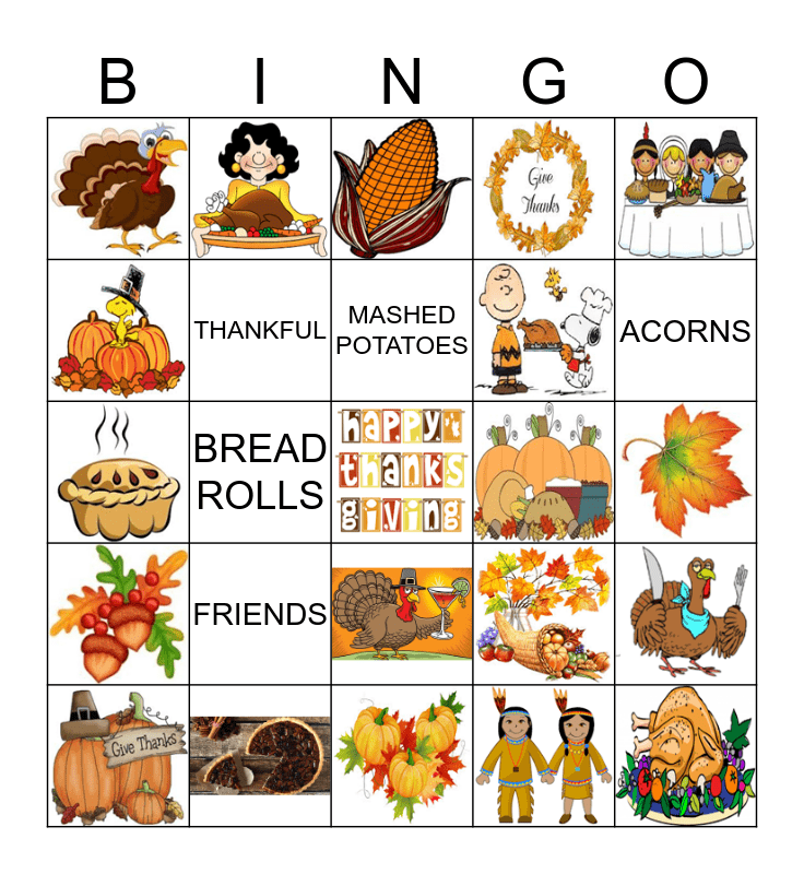 Turkey Bingo 2018 Bingo Card