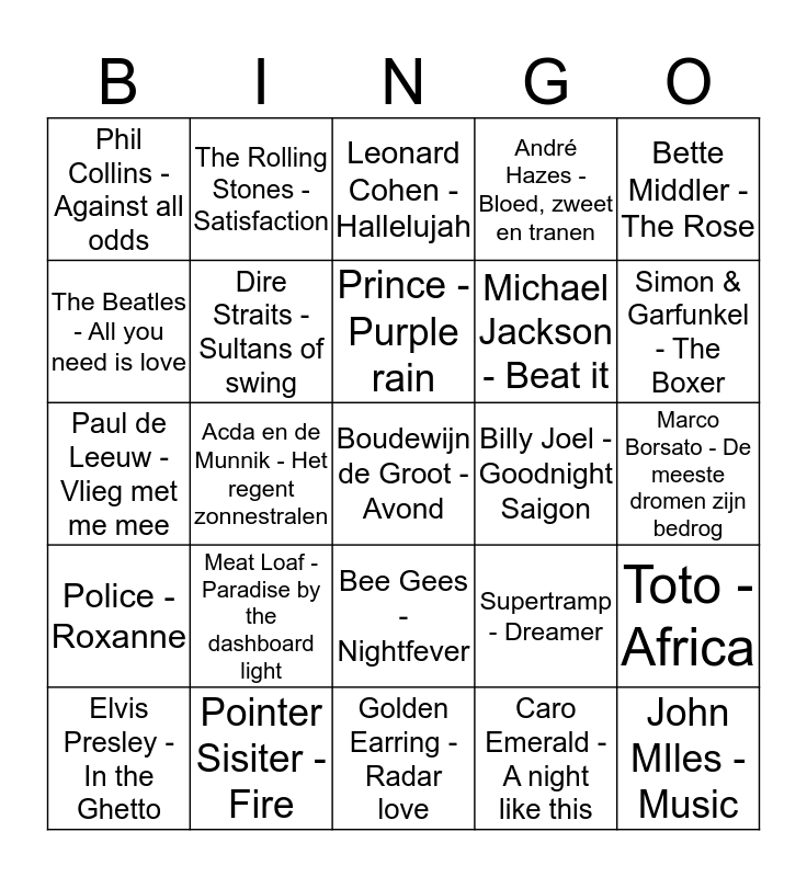 JOHN ADAMS Bingo Card