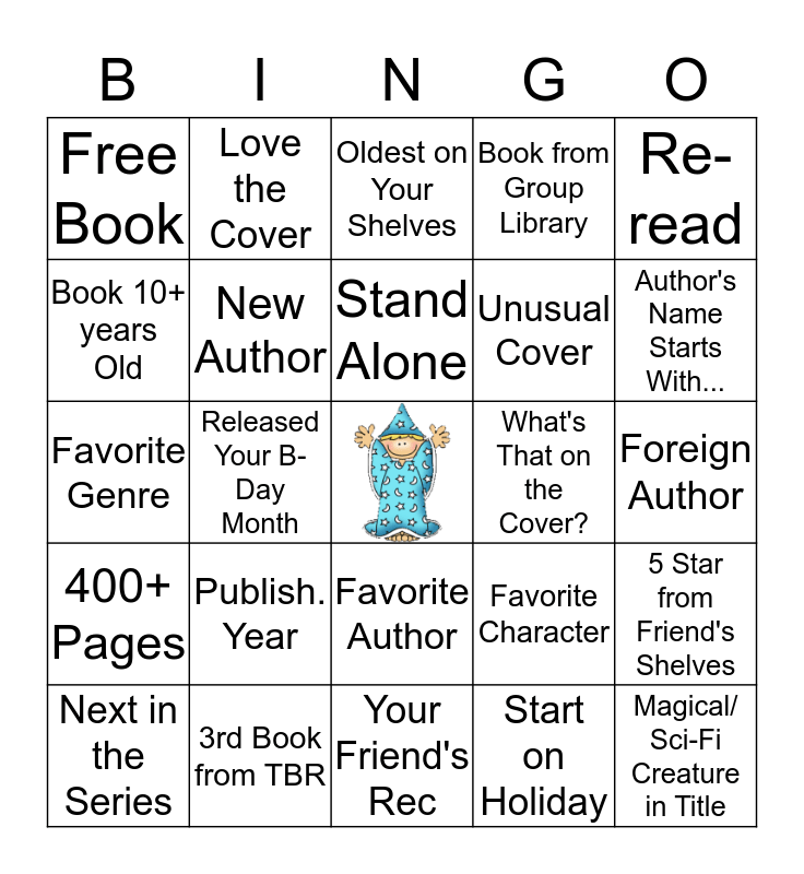 Fantasy/Sci-Fi Bingo Card