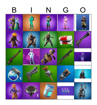 Fortnite Bingo Cards on Bingo Baker