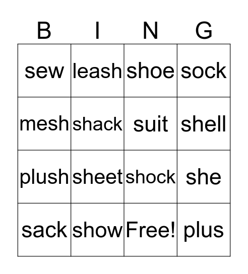 What sound am I? Bingo Card