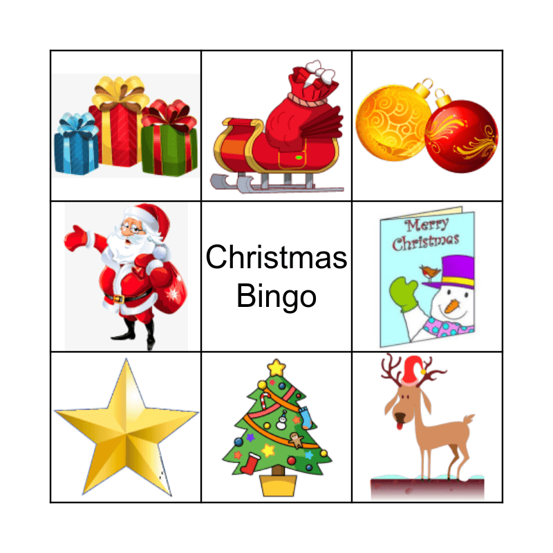 CHRISTMAS BINGO Card