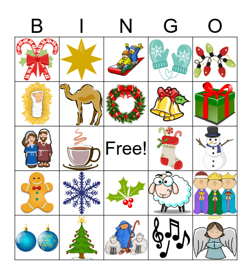 Merry Christmas Bingo Card