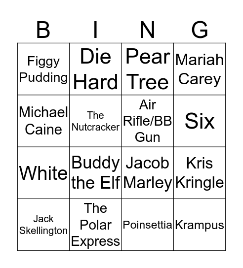FBOT Christmas Bingo 2018 Bingo Card