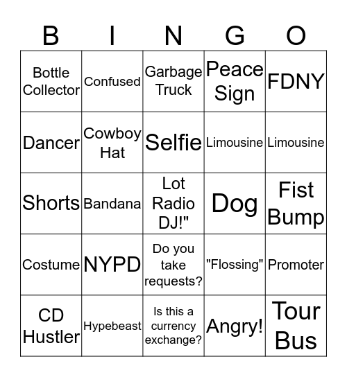 Lot Radio: Times Square Transmissions Bingo Card