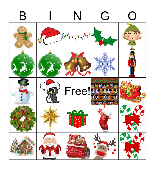 Santas Workshop Bingo Card