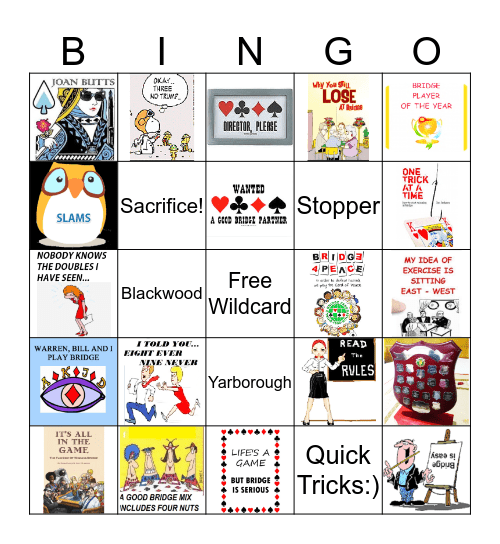 Bridge Bingo Card