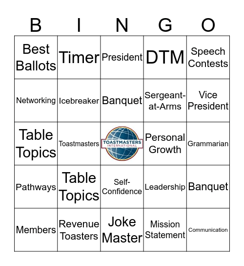 Revenue Toasters Bingo Card