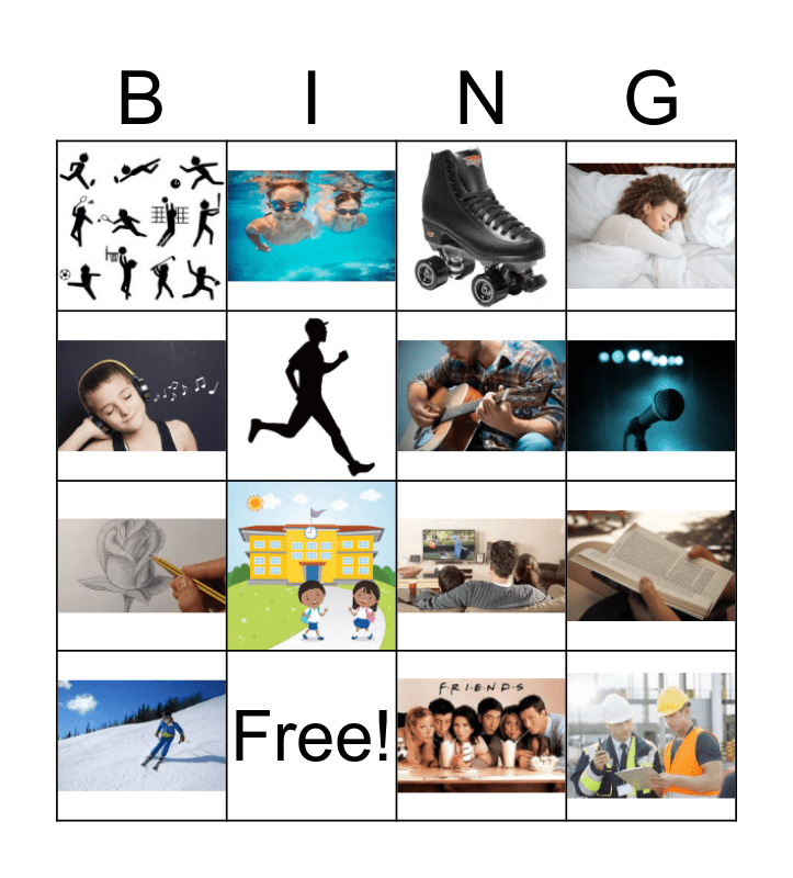 ¿Qué te gusta hacer? Bingo Card