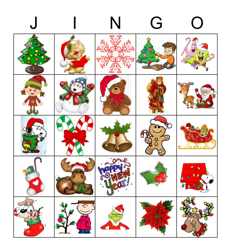 Christmas Bingo Card