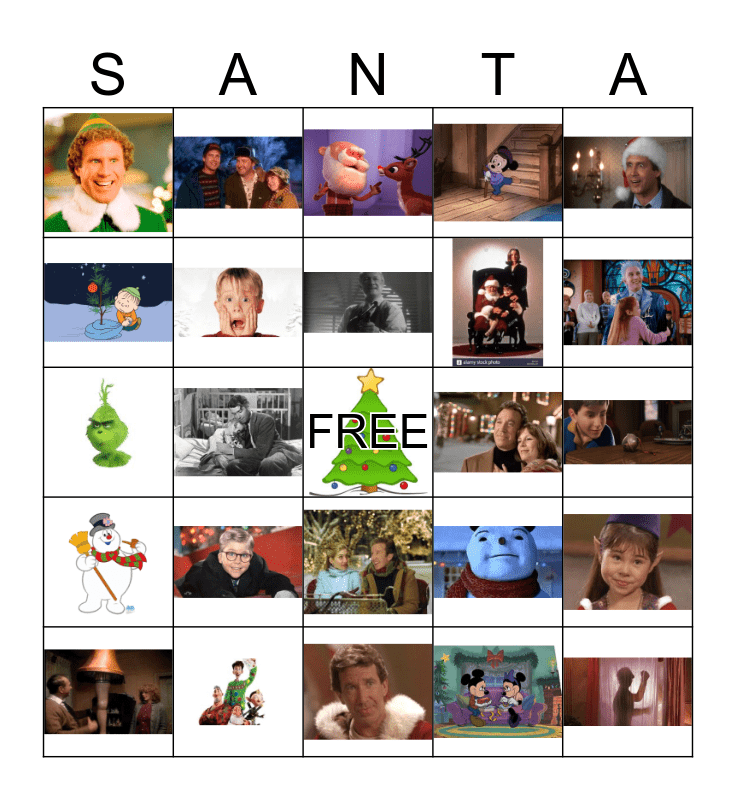 CHRISTMAS EVE Bingo Card