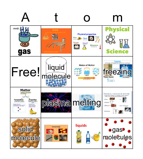 Matter Bingo Card