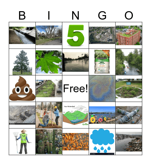 STORMWATER MANAGEMENT Bingo Card