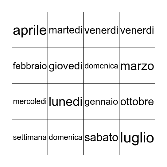 Meses Italianos