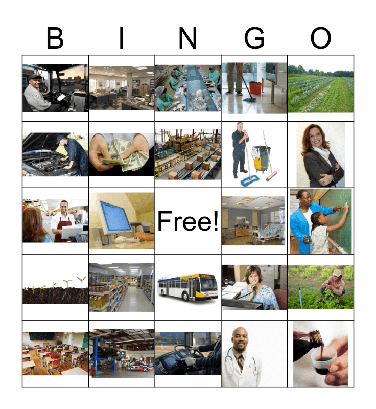 Work Bingo Card
